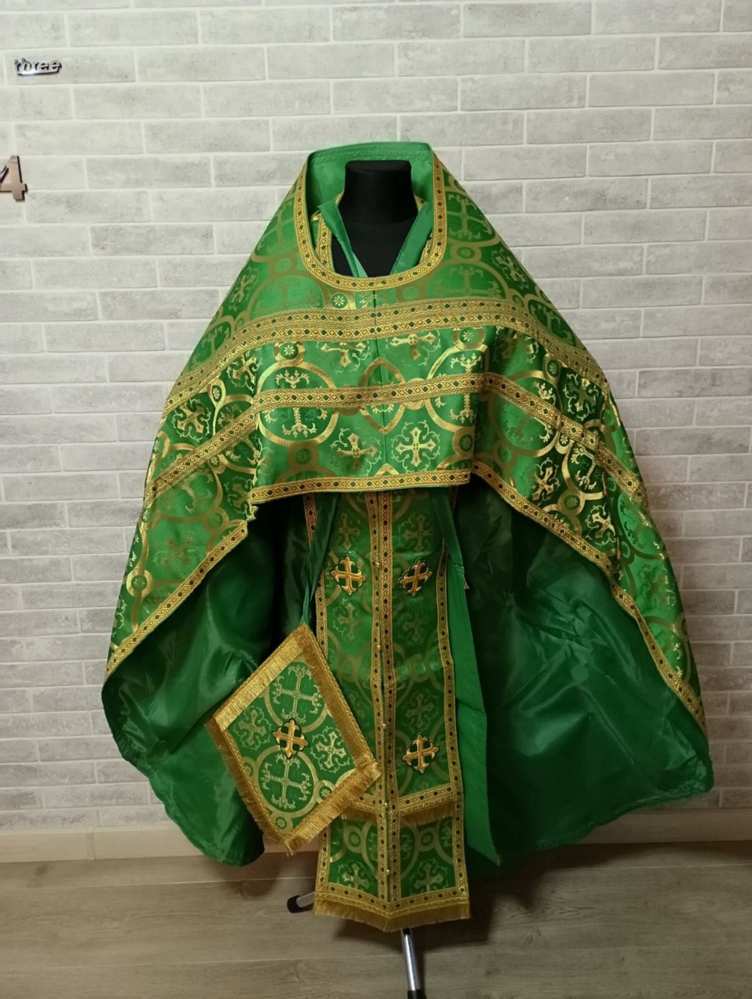 Russian Style Vestments in NIKA Brocade Priest Vestments Clothes for ...