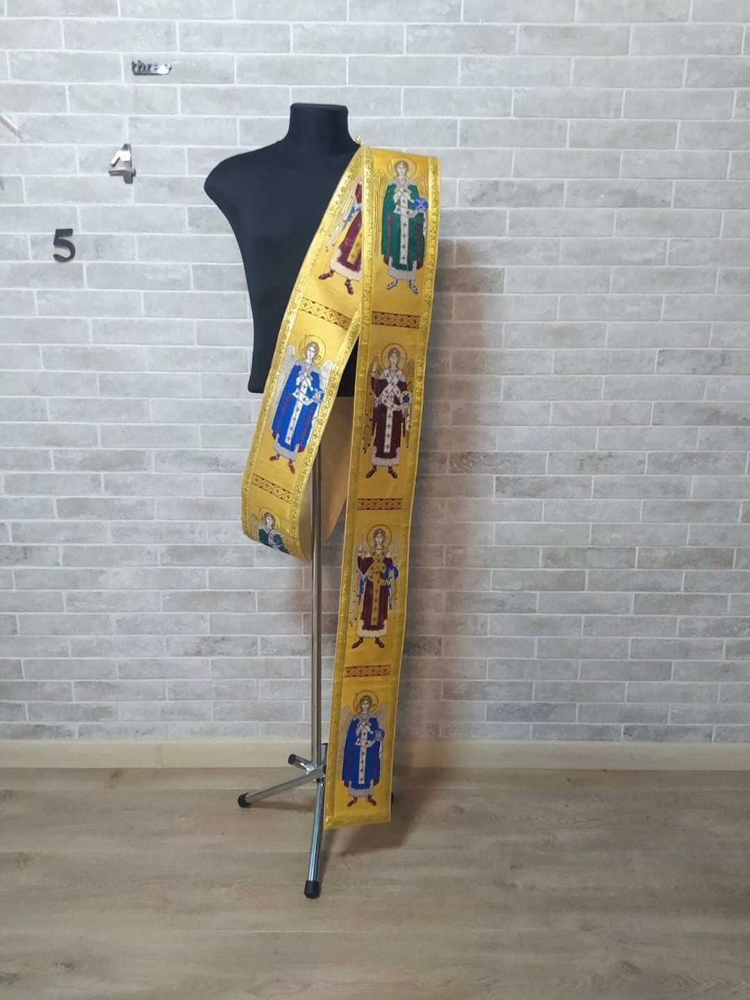 Deacon's / Protodeacon's Orarion in Greek Brocade - Orthodox Orarion ...