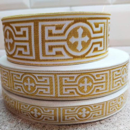 Metallic Liturgical Ribbon Vestment Trim 2.5cm 3 Cm 5 Cm - Etsy