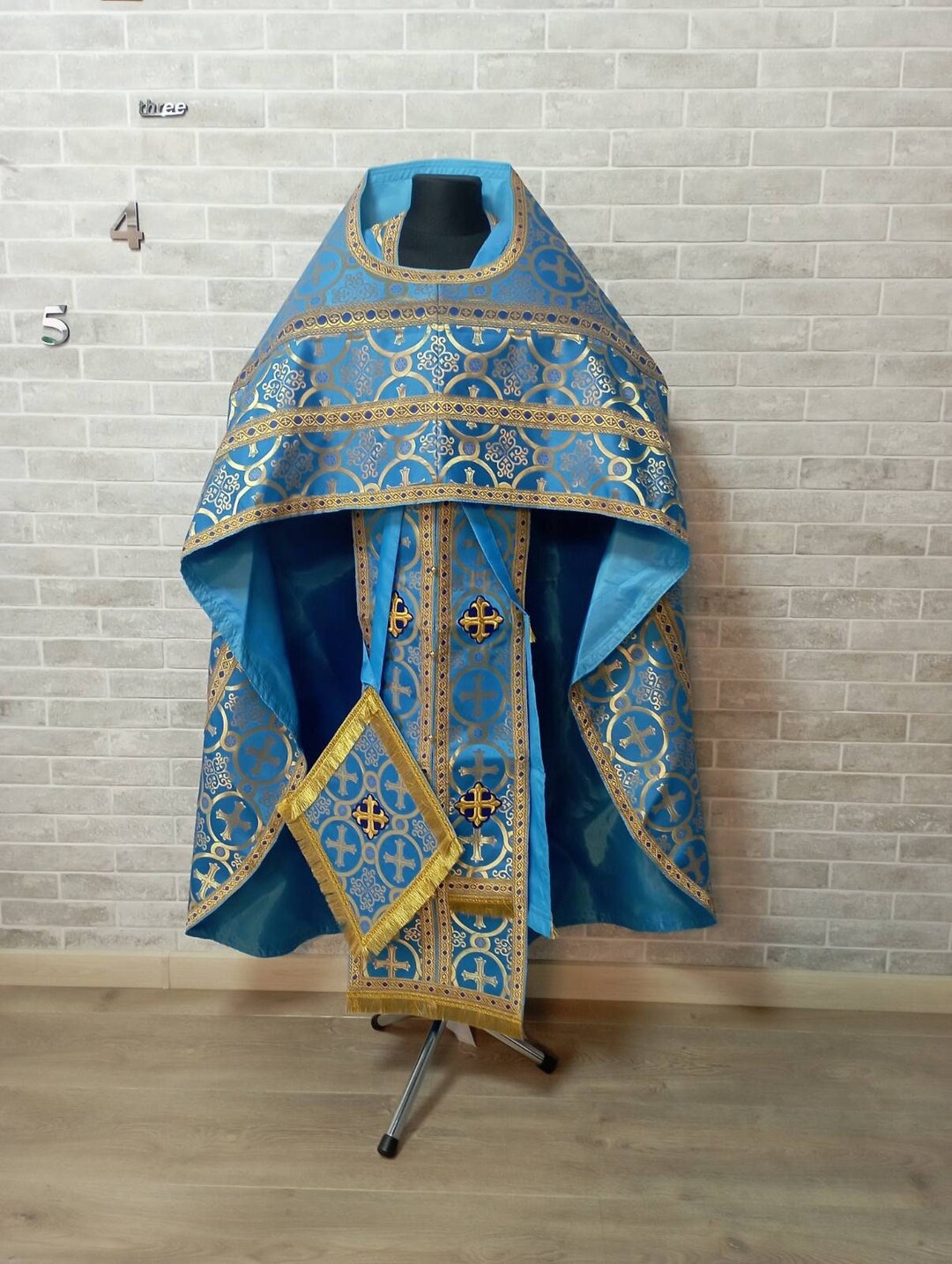 Slavic Style Vestments in Corinth Brocade Priest Vestments Clothes for ...