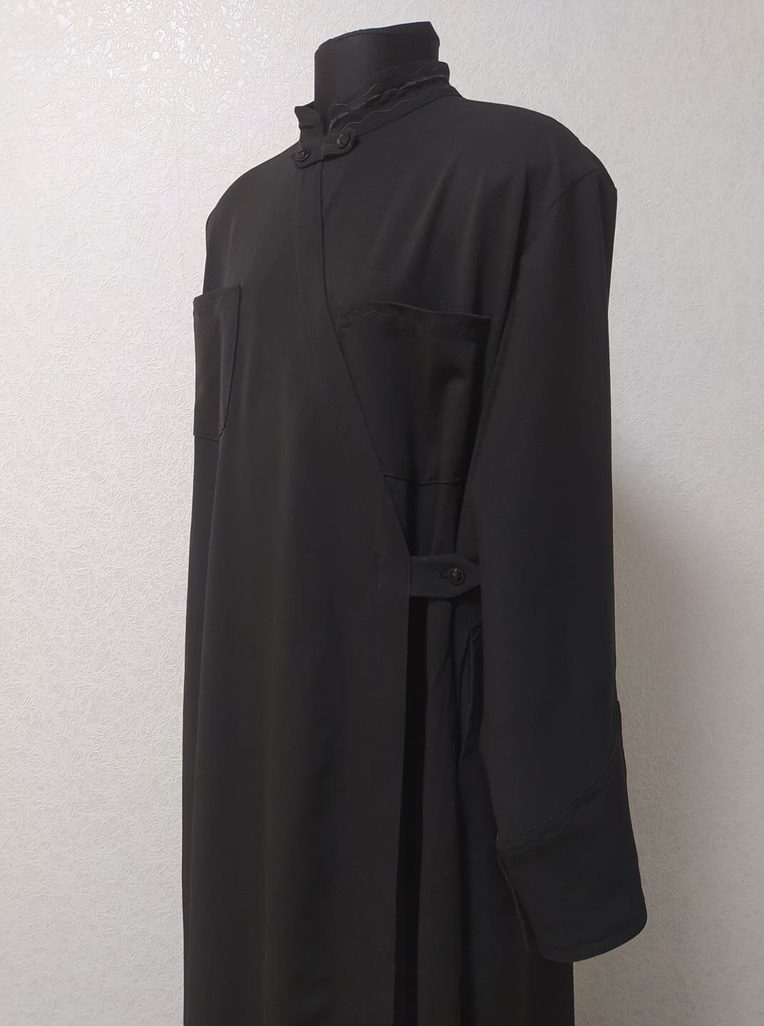 Winter cassock made of wool Black cassock in wool Warm | Etsy