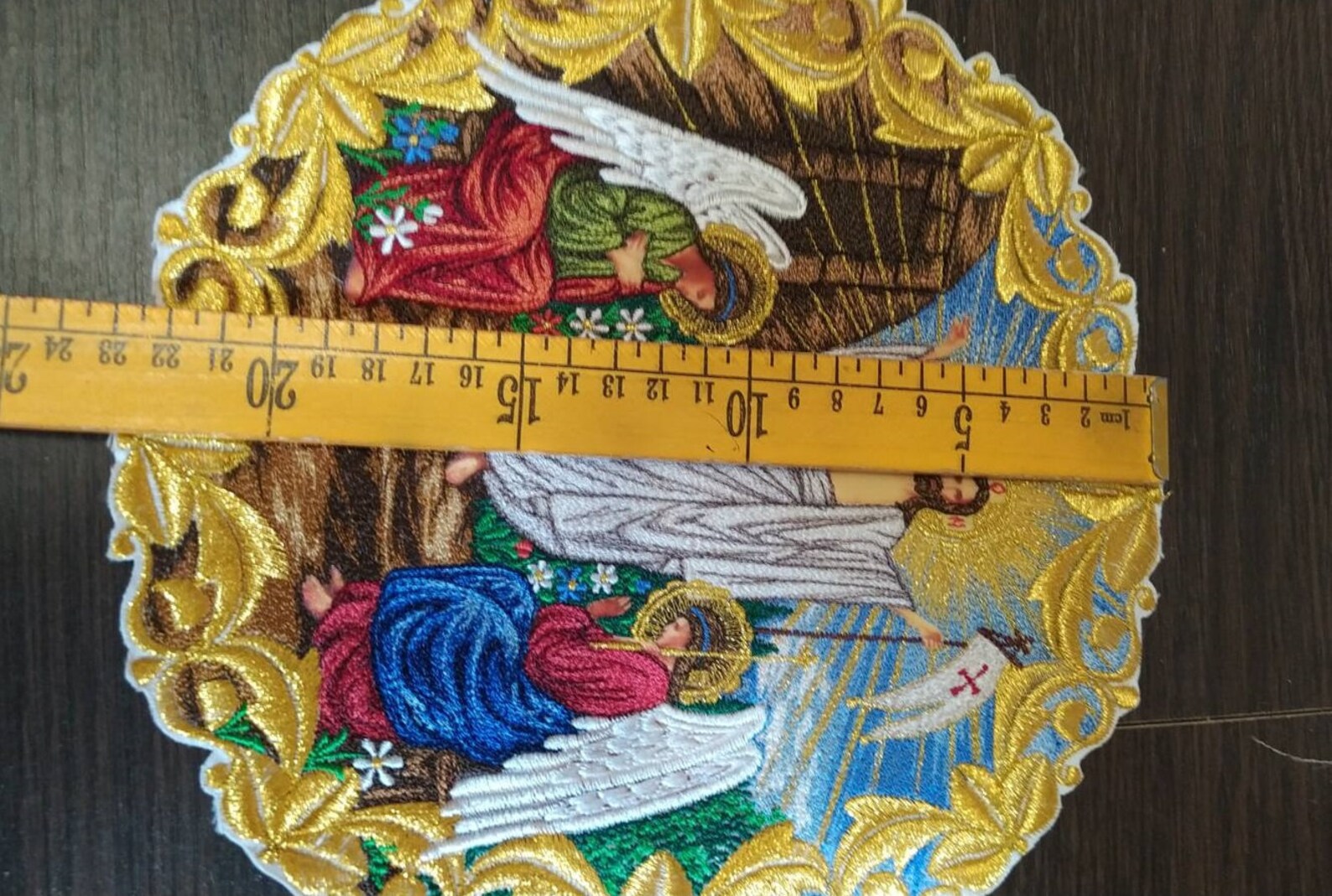 Liturgical embroidered vestment appliques Round icon patch | Etsy