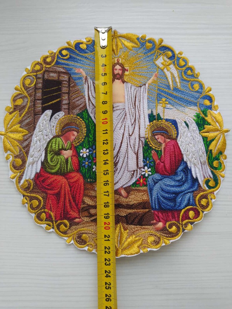 Liturgical Embroidered Vestment Appliques Round Icon Patch - Etsy