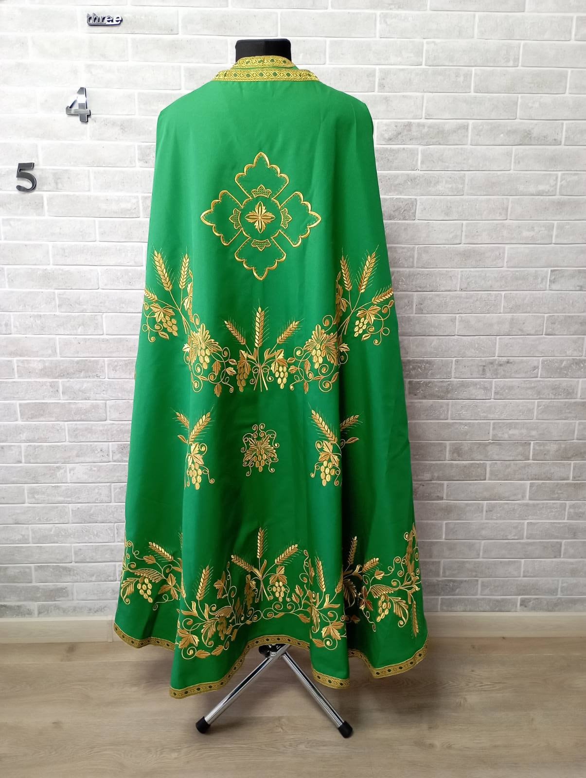 Green Greek Vestment - Priest Robe - Orthodox Vestments - Priest ...