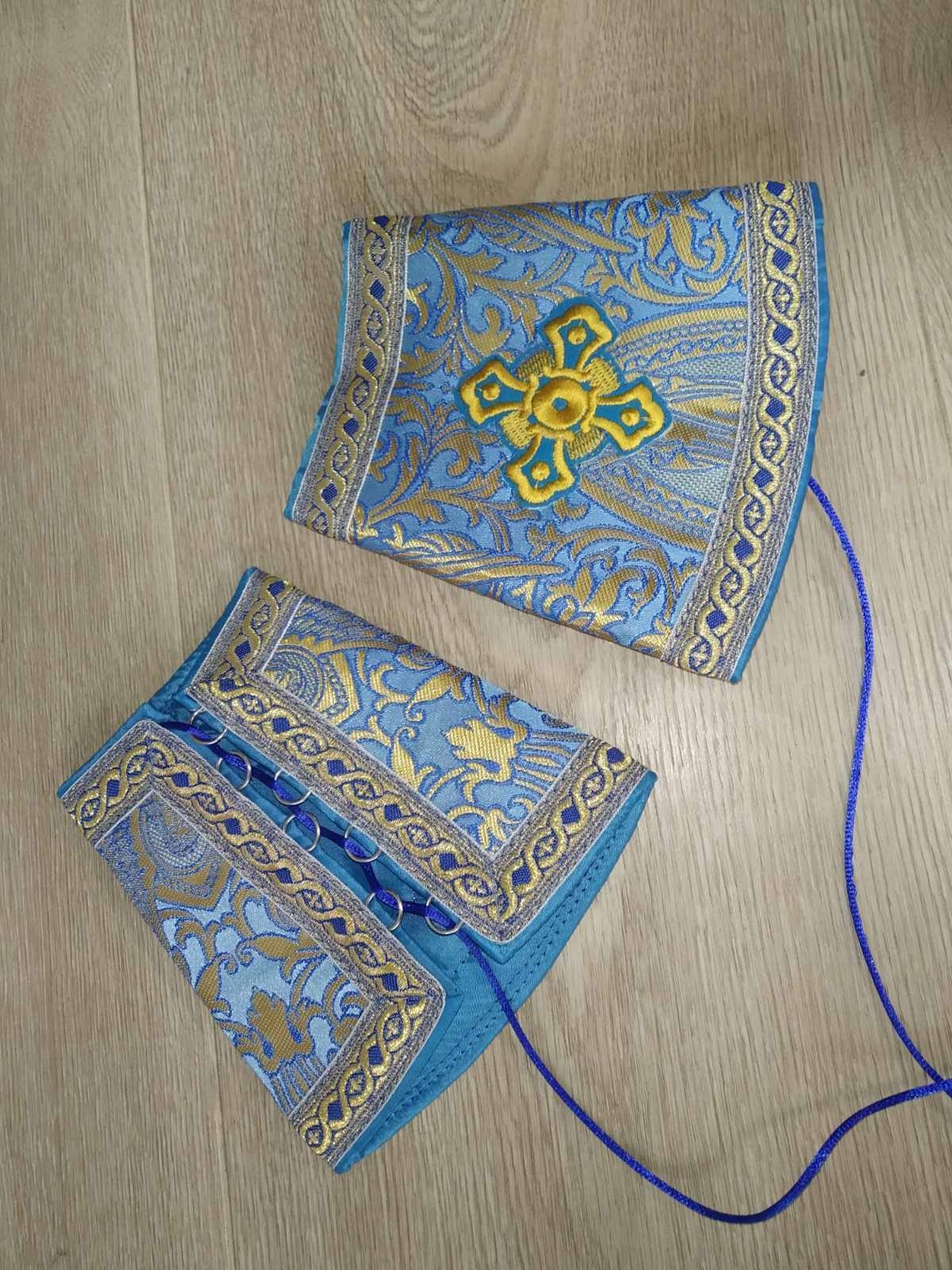 Blue Vestment in Angel's Brocade - Orthodox Vestments - Liturgical ...