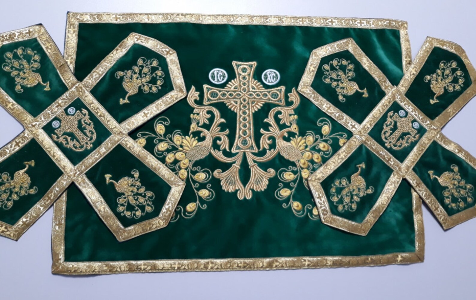 Orthodox Embroidered Chalice Covers From Greek Brocade Aer - Etsy