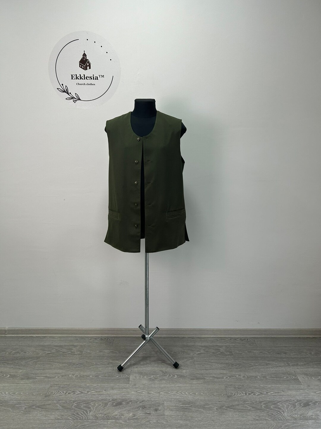 Embridered Vest for the Chaplain Vest With 2 Pockets Waistcoat for ...