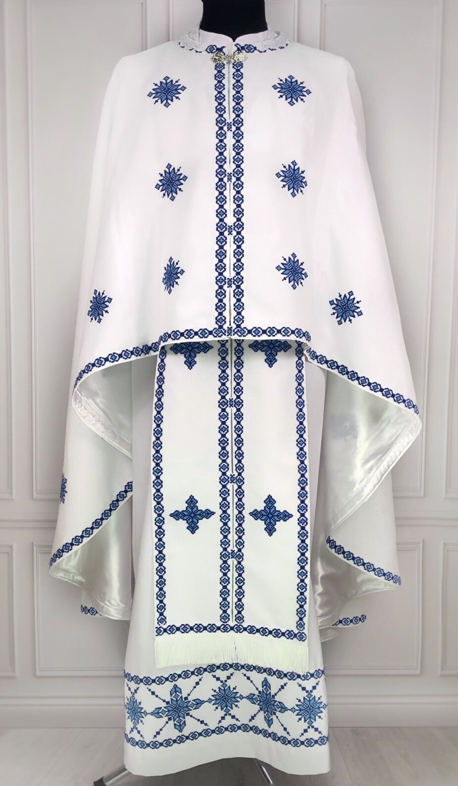 READY to SHIP Light blue Priest vestmen Priest robes | Etsy