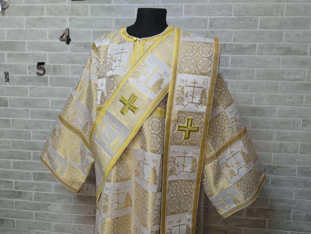 Deacon's Sticharion in Calvary Fabric Orthodox Vestment - Etsy