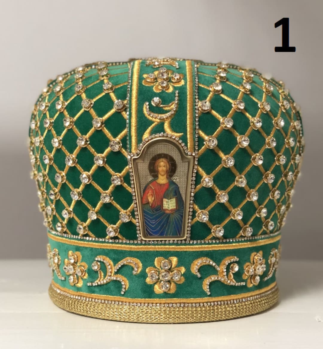 Green Mitra - Crown - Miter - Miter - Mithra - Mithras - Orthodox Mitra ...