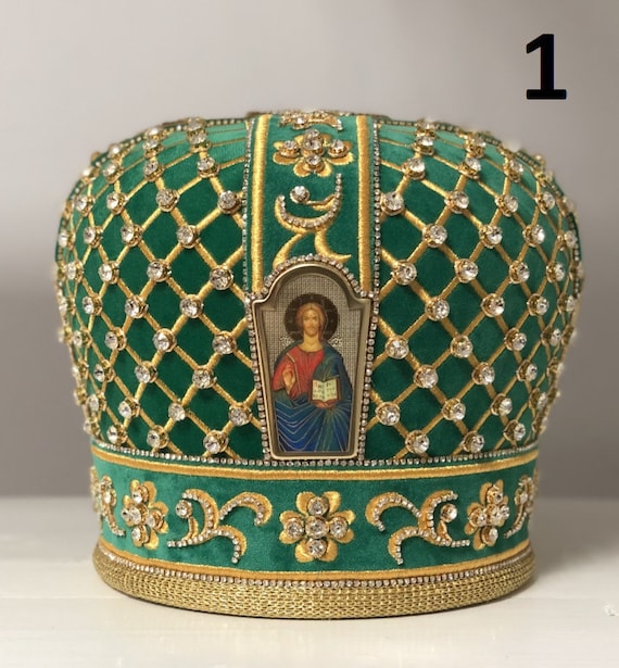 Green Mitra Сrown Mitre Miter Mithra Mithras - Etsy