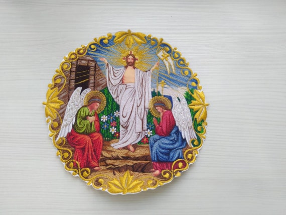 Liturgical Embroidered Vestment Appliques Round Icon Patch - Etsy