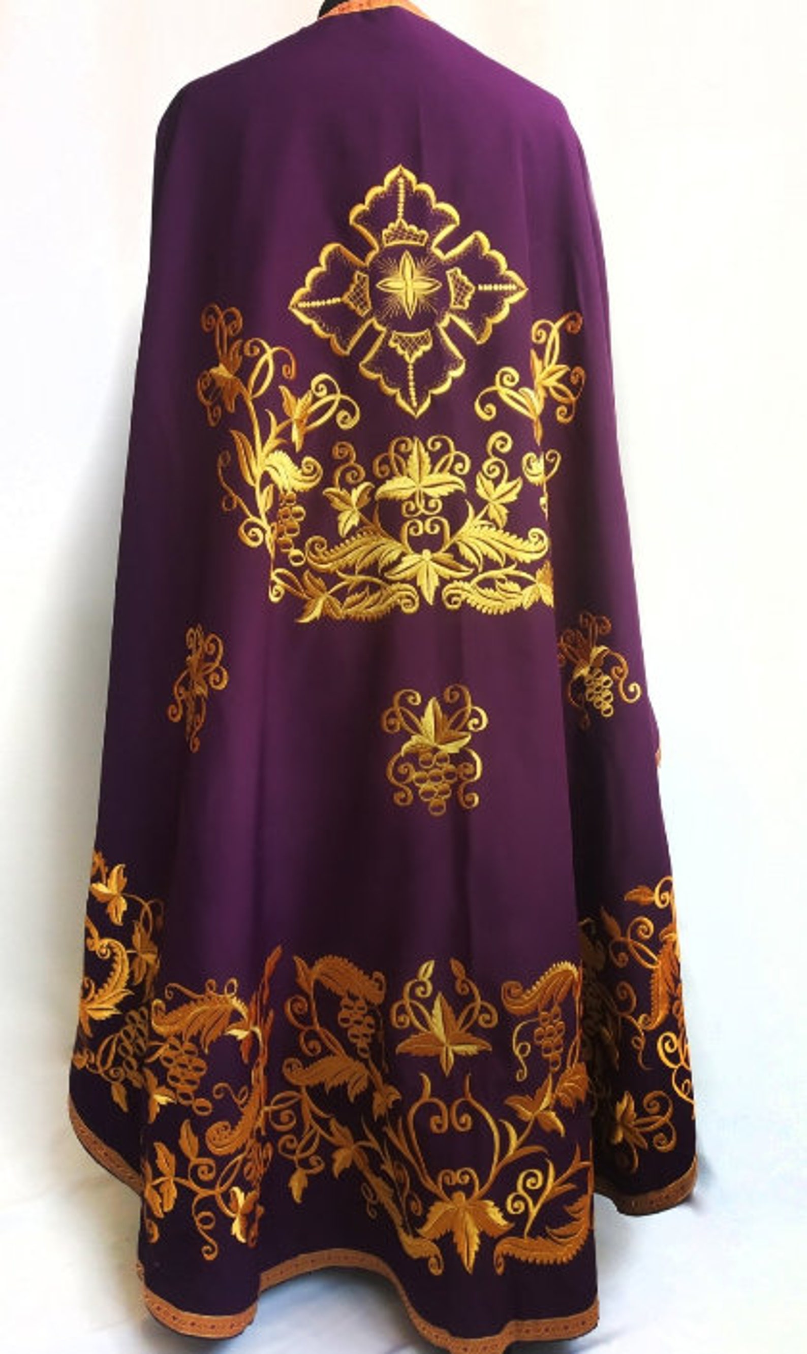 Purple Greek Vestment Priest Robe Orthodox Vestments - Etsy UK