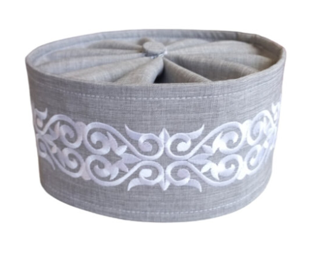 Gray Greek Style Skufia in Gabardine Greek Skufia Calotte Black Biretta ...