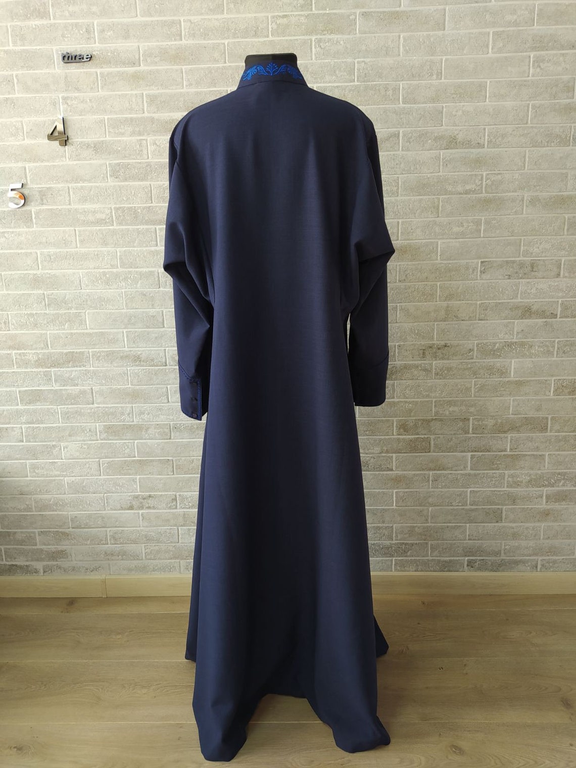 Dark Blue Embroidered Orthodox Cassock St. Petersburg Style | Etsy