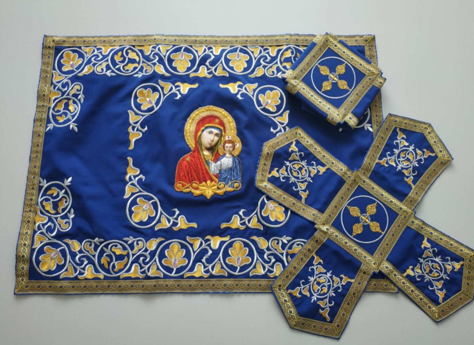 Embroidered Orthodox Chalice Covers Aer and chalice veil set | Etsy