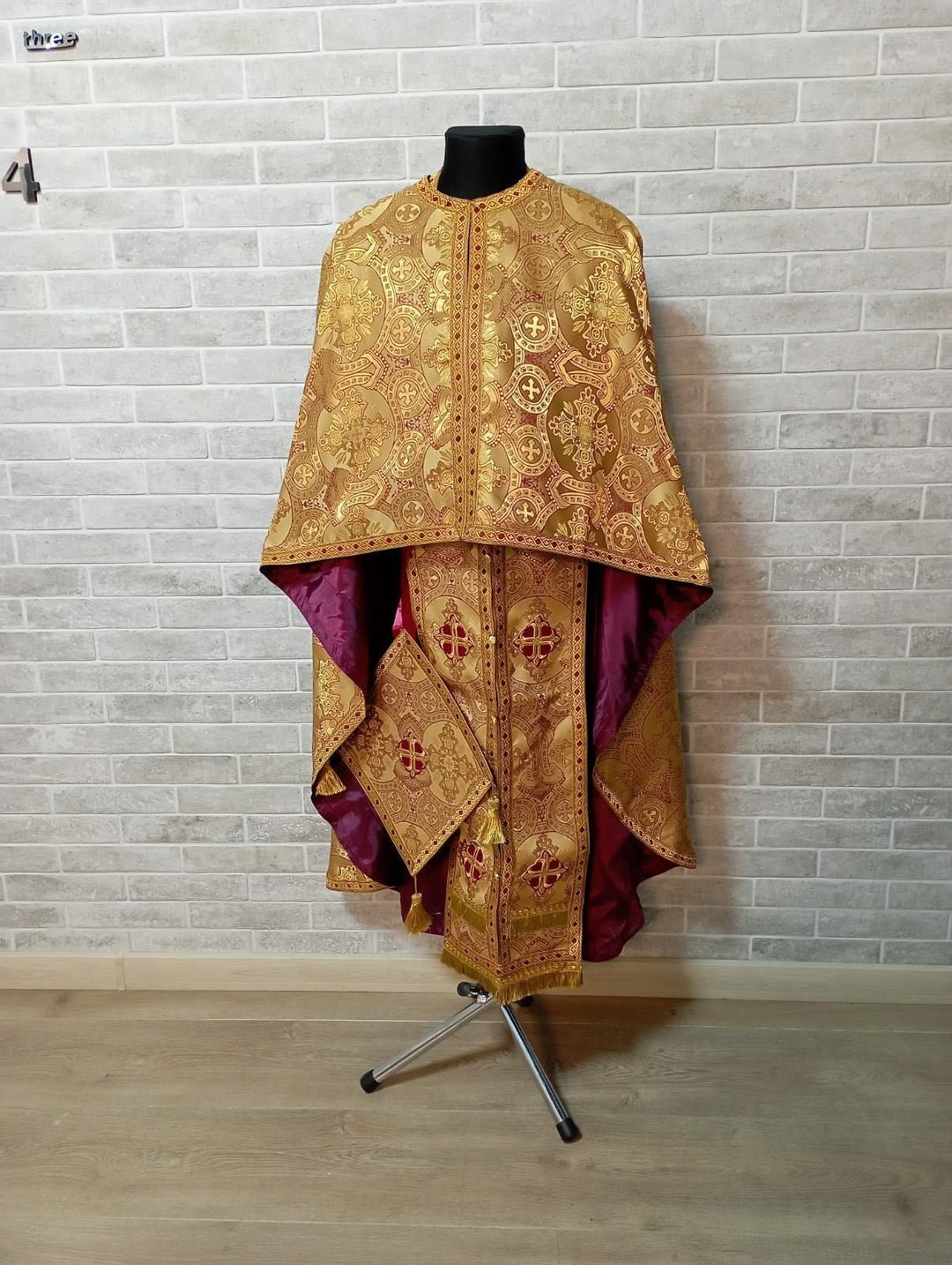 Priest Vestment in Corona Fabric Priest Robes Clothes for - Etsy