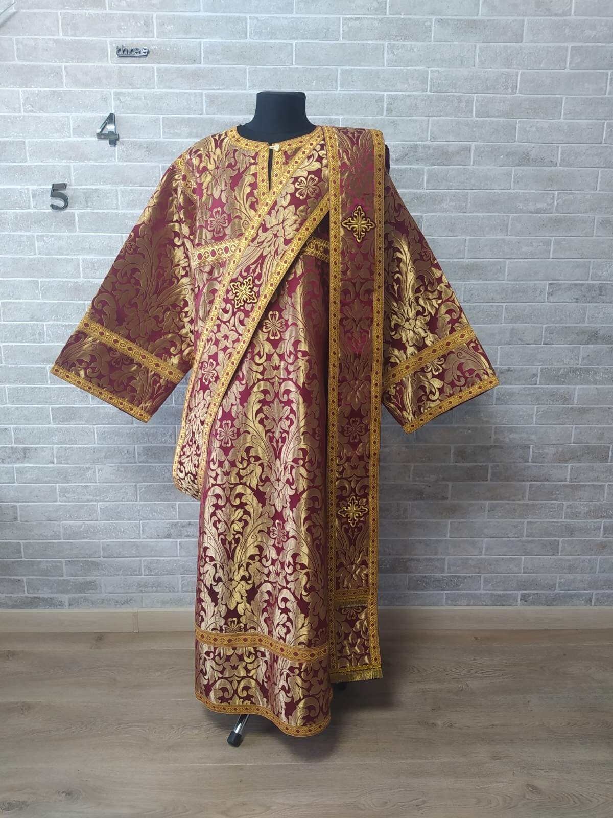 Deacon Vestments Set in Metallic Brocade Protodeacon's - Etsy