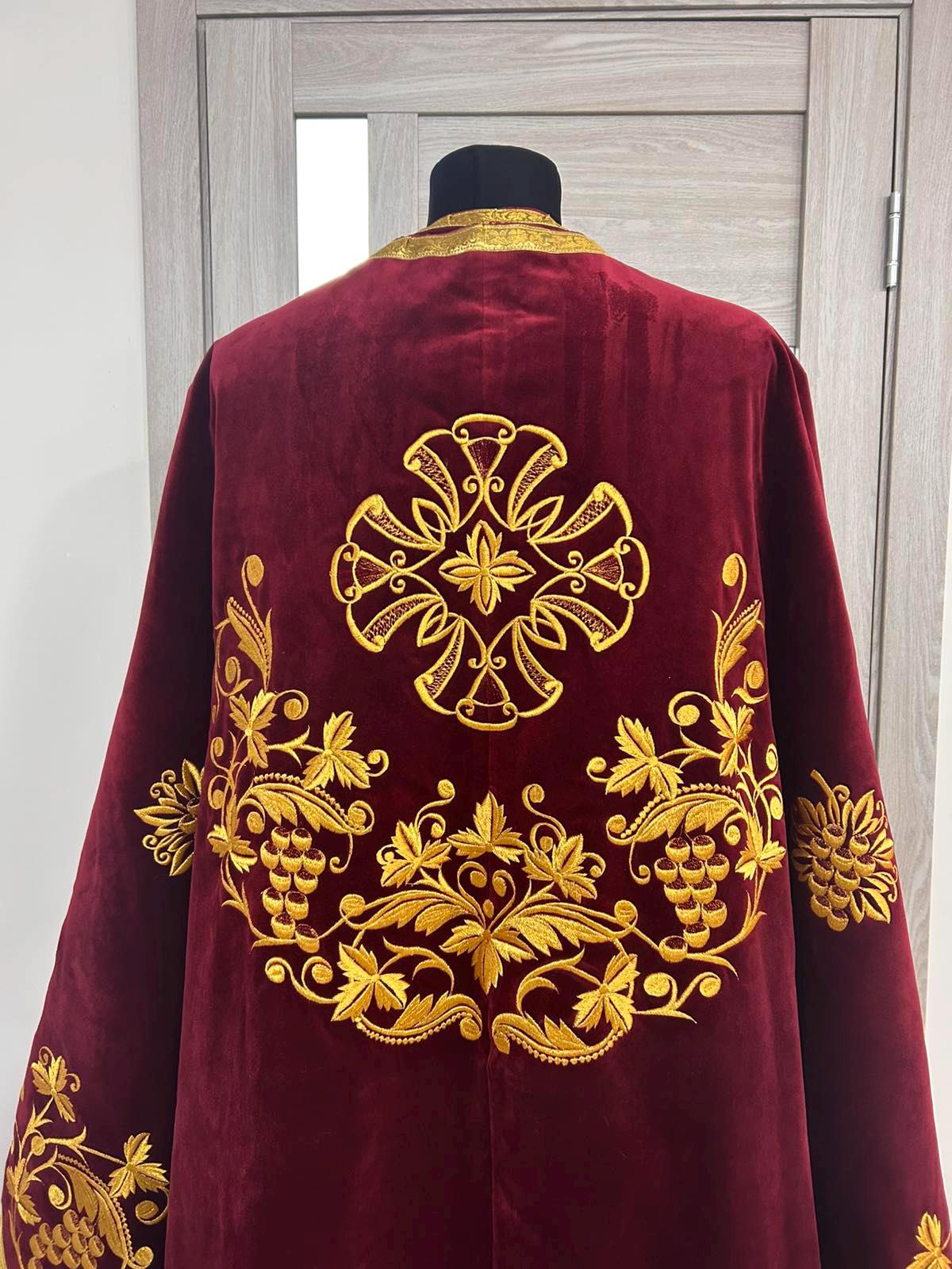 Greek Vestment With Solid Epitrachyl - Priest Robe - Orthodox Vestments ...