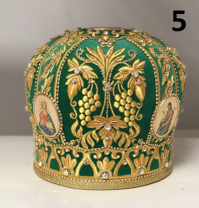 Green Mitra - Crown - Miter - Miter - Mithra - Mithras - Orthodox Mitra ...