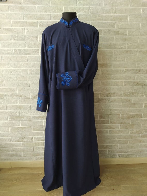 Dark Blue Embroidered Orthodox Cassock St. Petersburg Style | Etsy