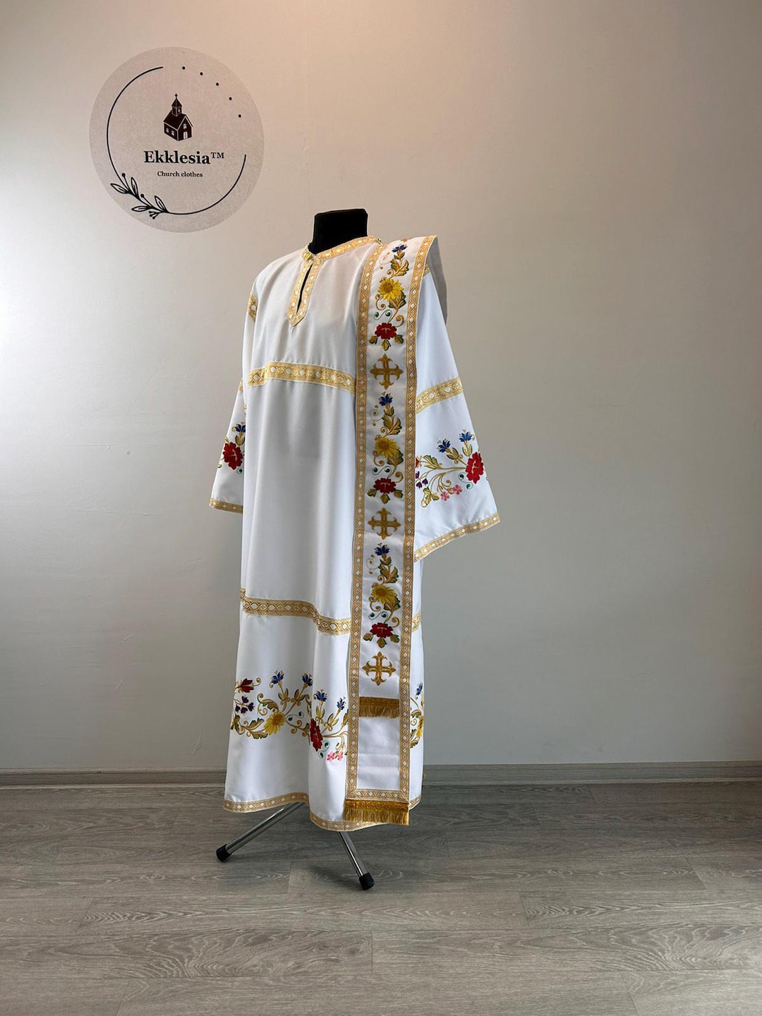 Deacon Vestments Set With Single Orarion With Cross on the Back ...