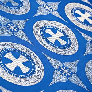 Damascus Nonmetallic Greek Brocade Church Brocade Liturgical Brocade ...