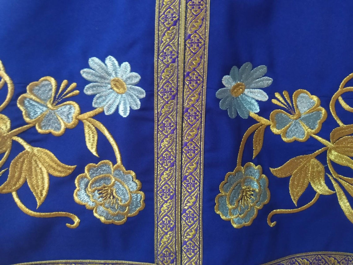 Embroidered Greek Style Vestment Priest Robe Orthodox - Etsy