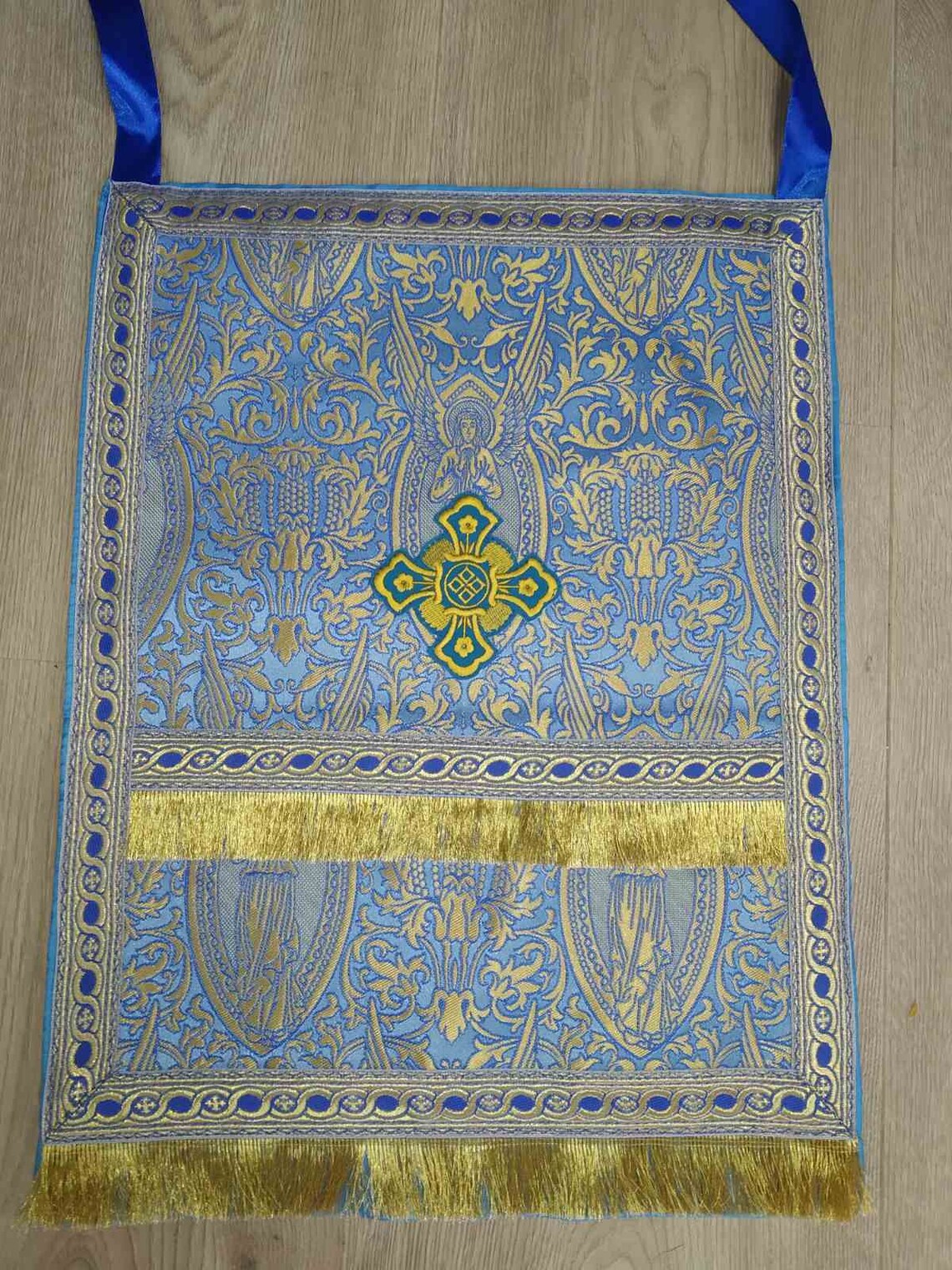 Blue vestment in Angel's brocade Orthodox vestments | Etsy