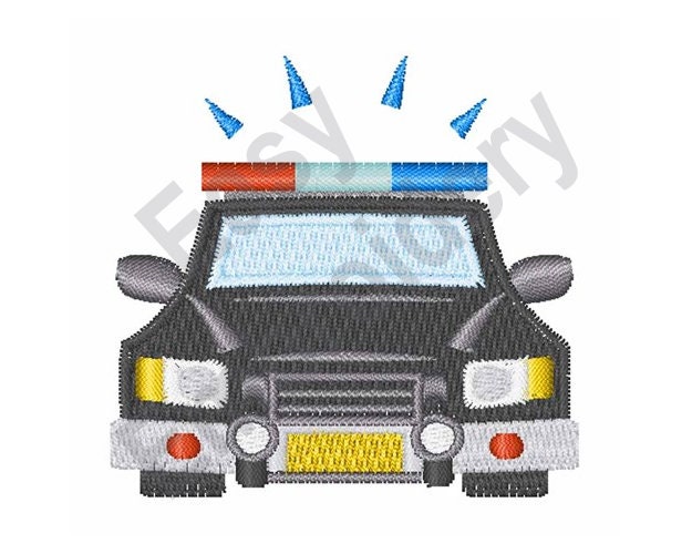 Police Car - Machine Embroidery Design - Etsy