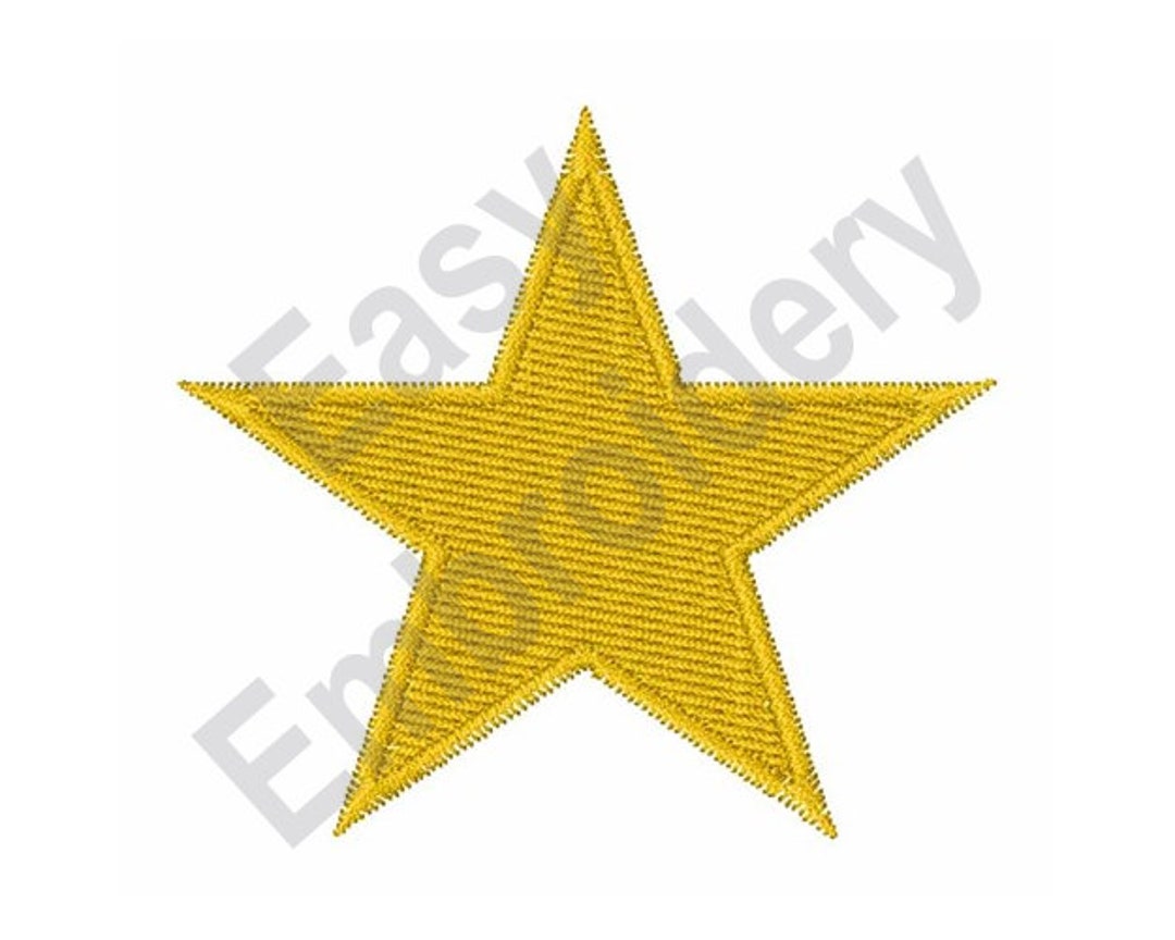 Star Machine Embroidery Design - Etsy