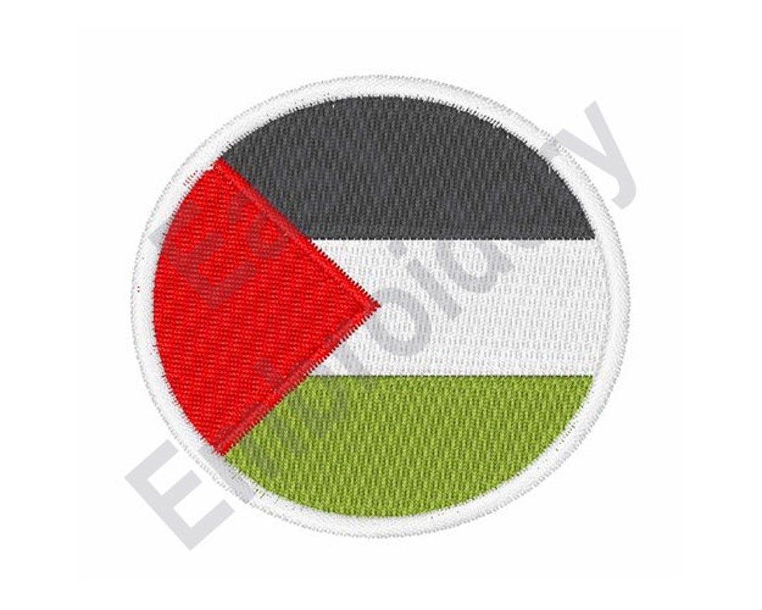 Palestine Flag Machine Embroidery Design, Palestinian Authority Flag - Etsy