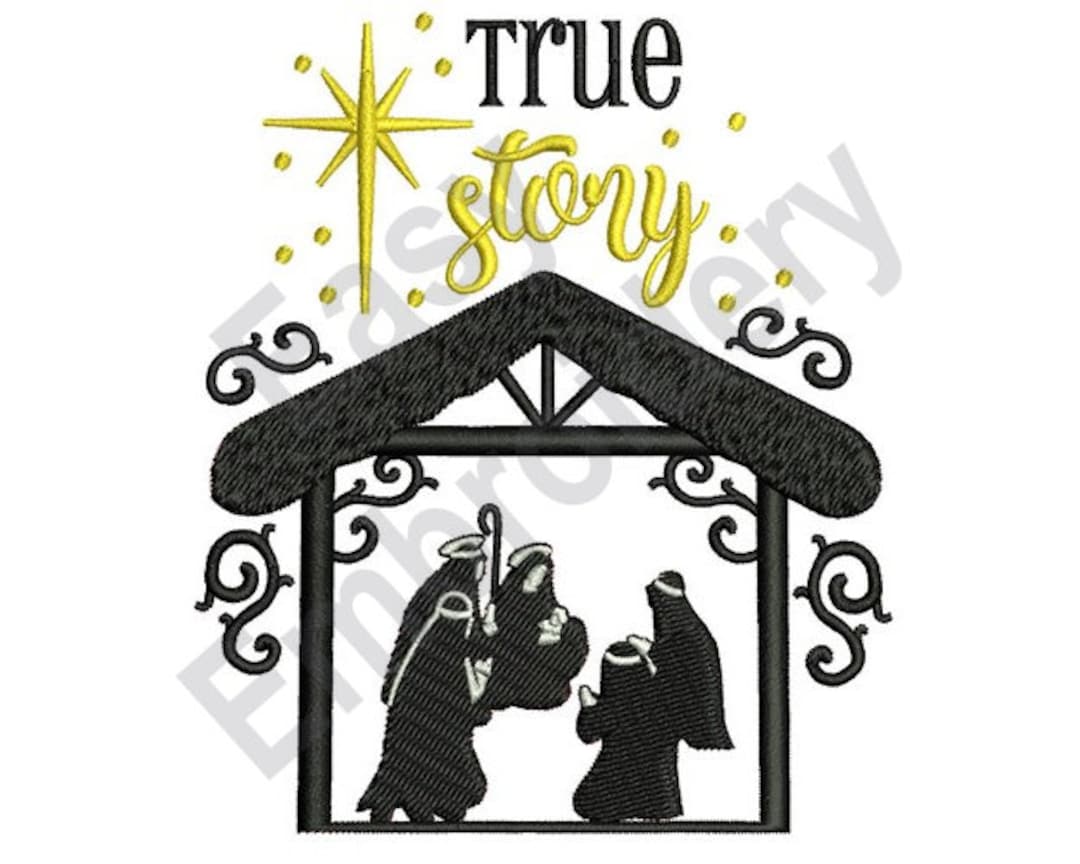 True Story - Machine Embroidery Design - Etsy