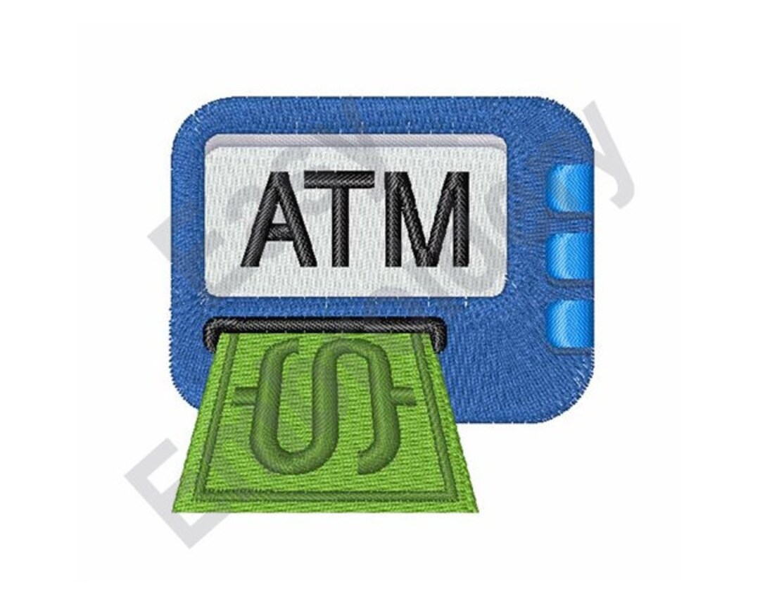 Atm Machine - Machine Embroidery Design - Etsy