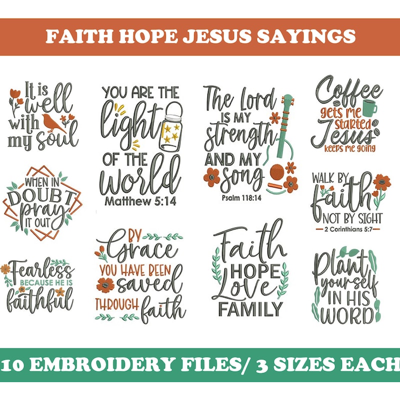 Scripture Embroidery - Etsy