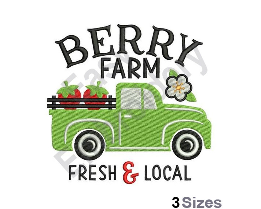 Berry Farm - Machine Embroidery Design - 3 Sizes - Etsy