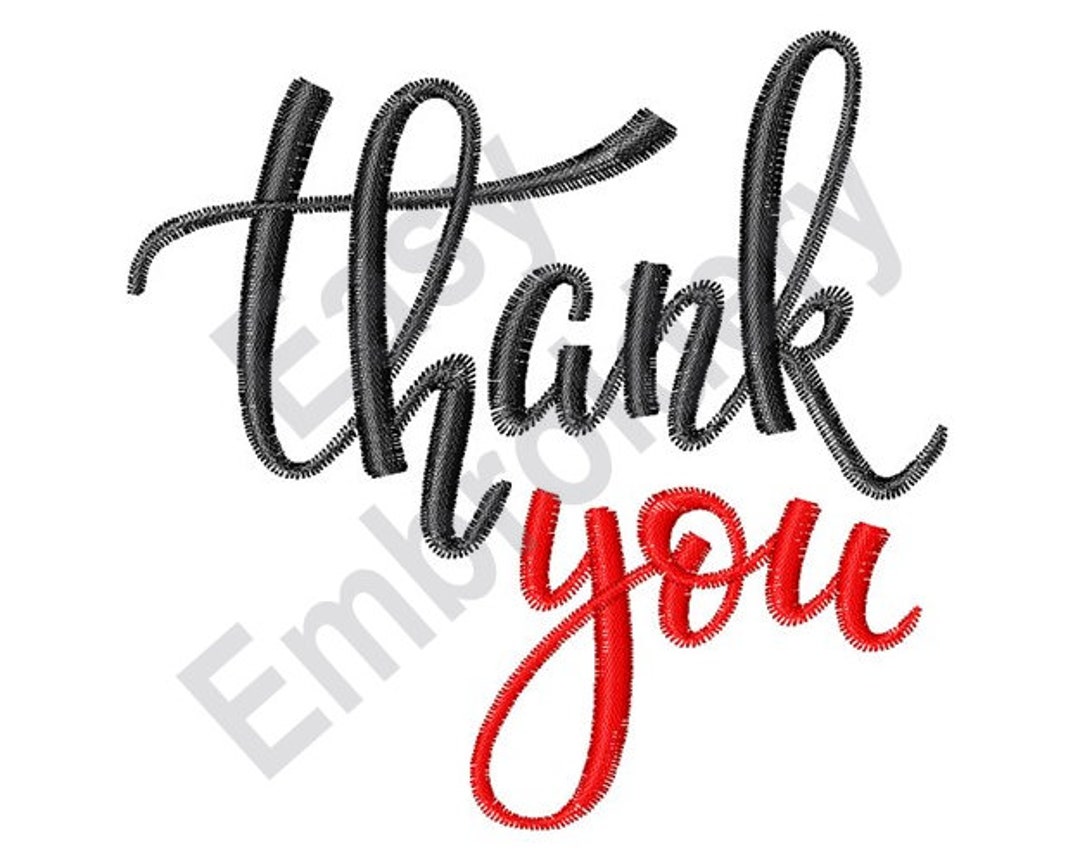 Thank You - Machine Embroidery Design, Thanksgiving Embroidery - Etsy
