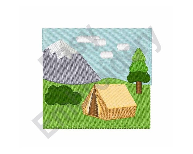 Camping Machine Embroidery Design | Etsy