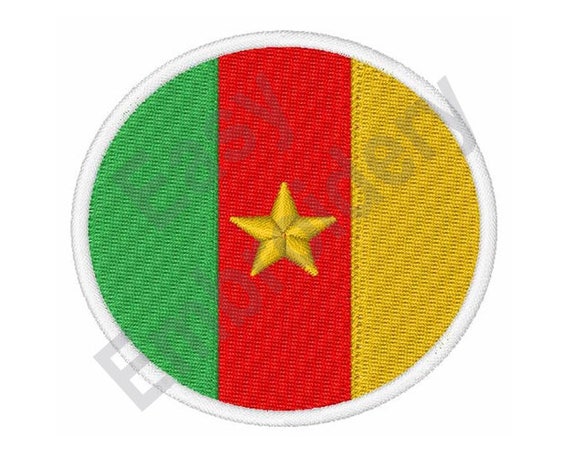 Cameroon Flag Machine Embroidery Design | Etsy