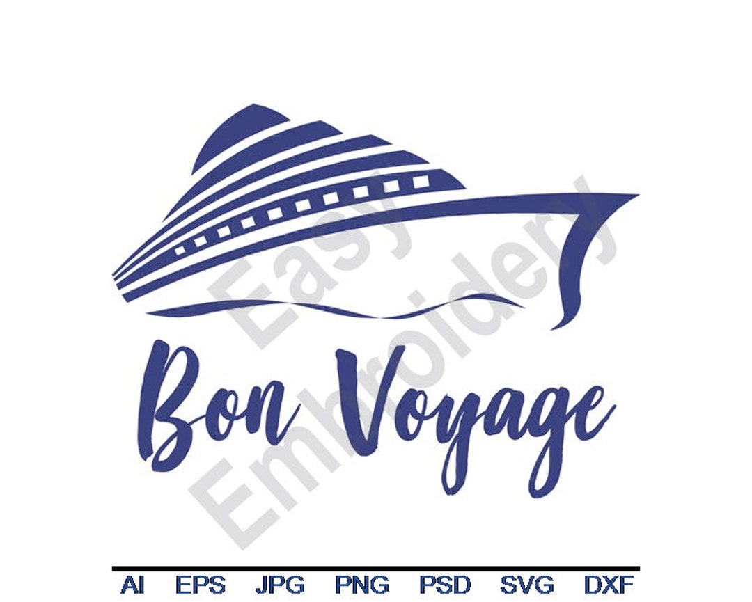 Bon Voyage Svg, Dxf, Eps, Png, Jpg, Vector Art, Clipart, Cut File - Etsy