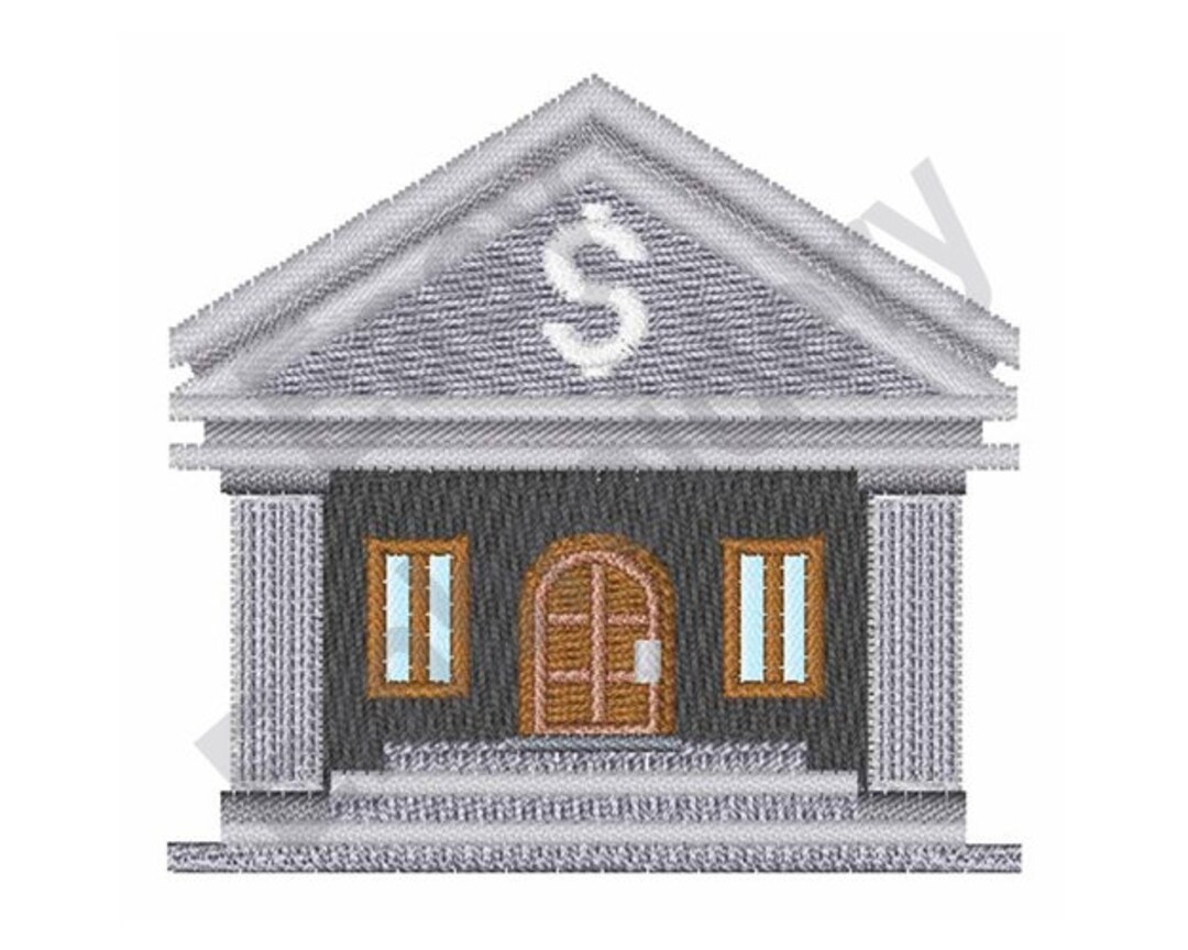 Bank - Machine Embroidery Design - Etsy