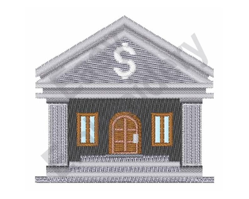 Bank - Machine Embroidery Design - Etsy