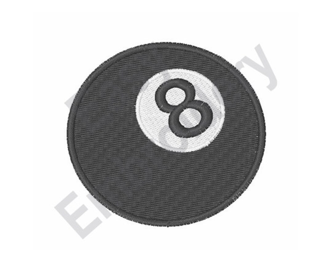 Eight Ball - Machine Embroidery Design - Etsy