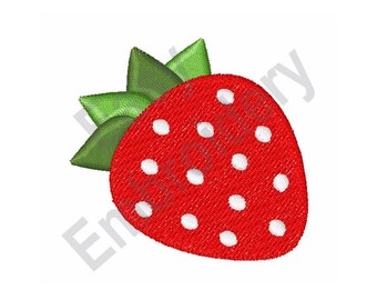 Berry Embroidery Design, Strawberry Fruit Machine Embroidery Design ...