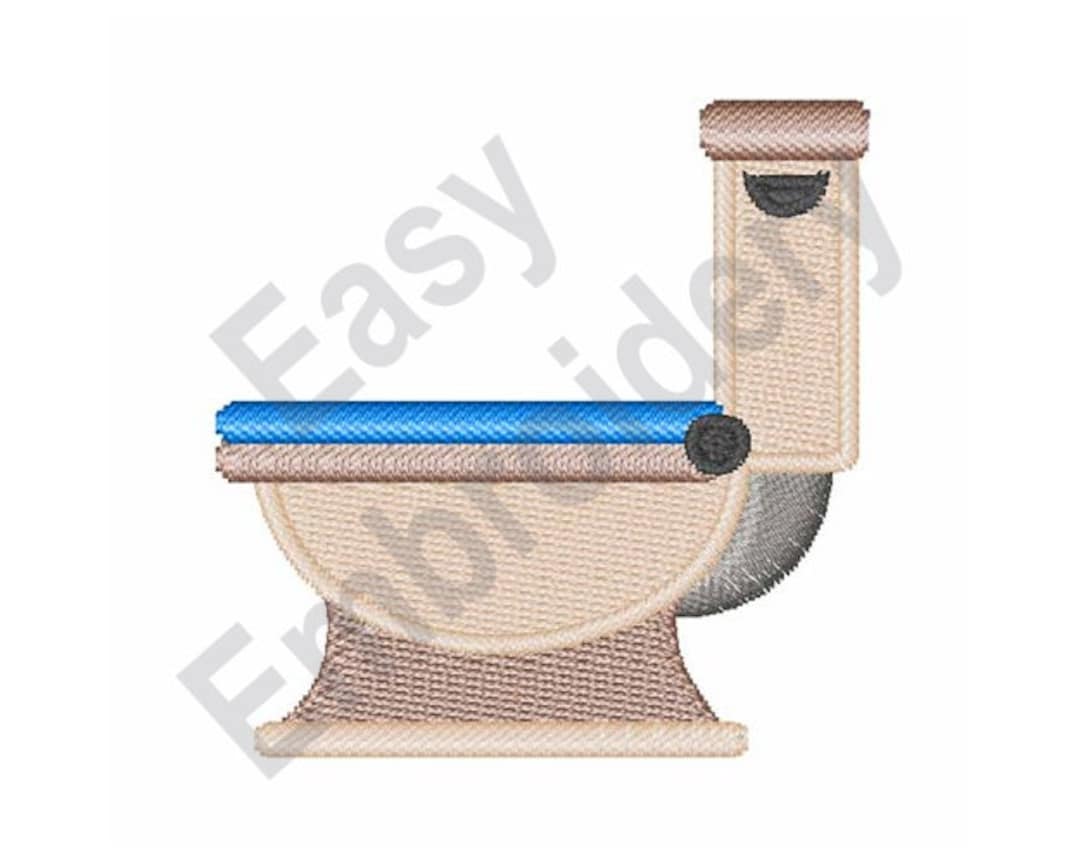 Toilet - Machine Embroidery Design - Etsy