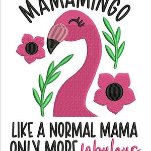 Sassy Flamingos (10 Designs) - Machine Embroidery Designs Bundle - Etsy