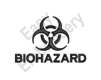 Instant Download Biohazard Embroidery Design Machine Embroidery File ...