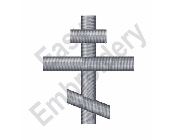 Orthodox Cross Machine Embroidery Design | Etsy