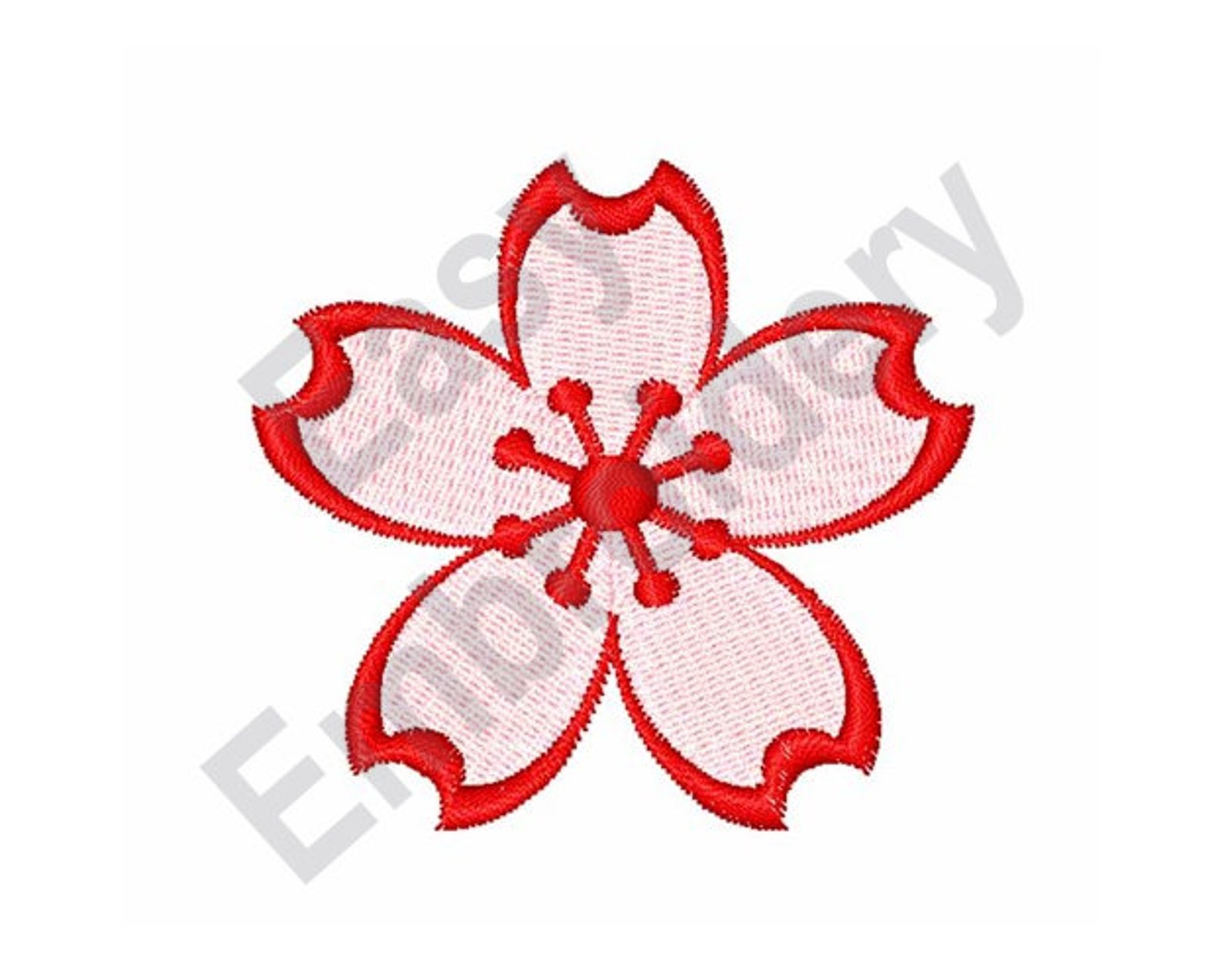 Cherry Blossom Machine Embroidery Design - Etsy