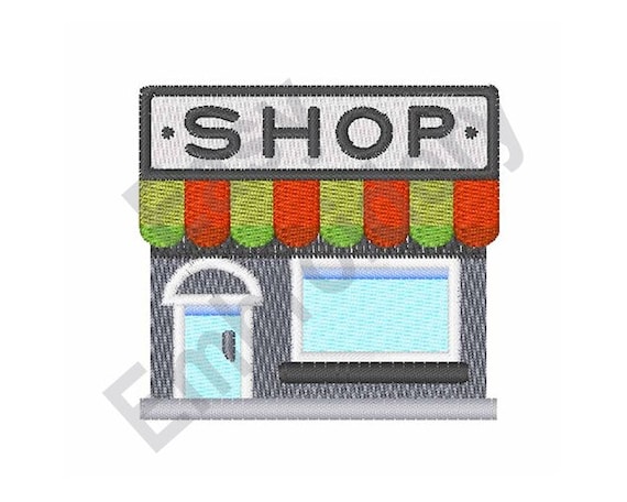 Department Store Machine Embroidery Design - Etsy